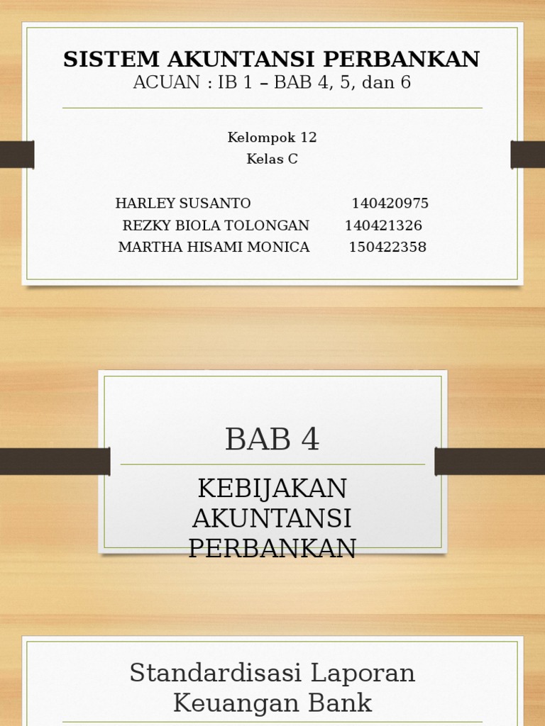 Akuntansi Perbankan: Kebijakan dan Risiko | PDF