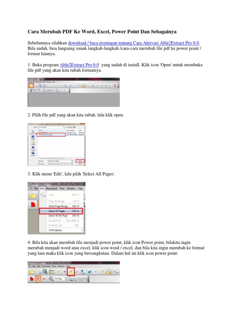 Cara Memindahkan Pdf Ke Word - landbaldcircle