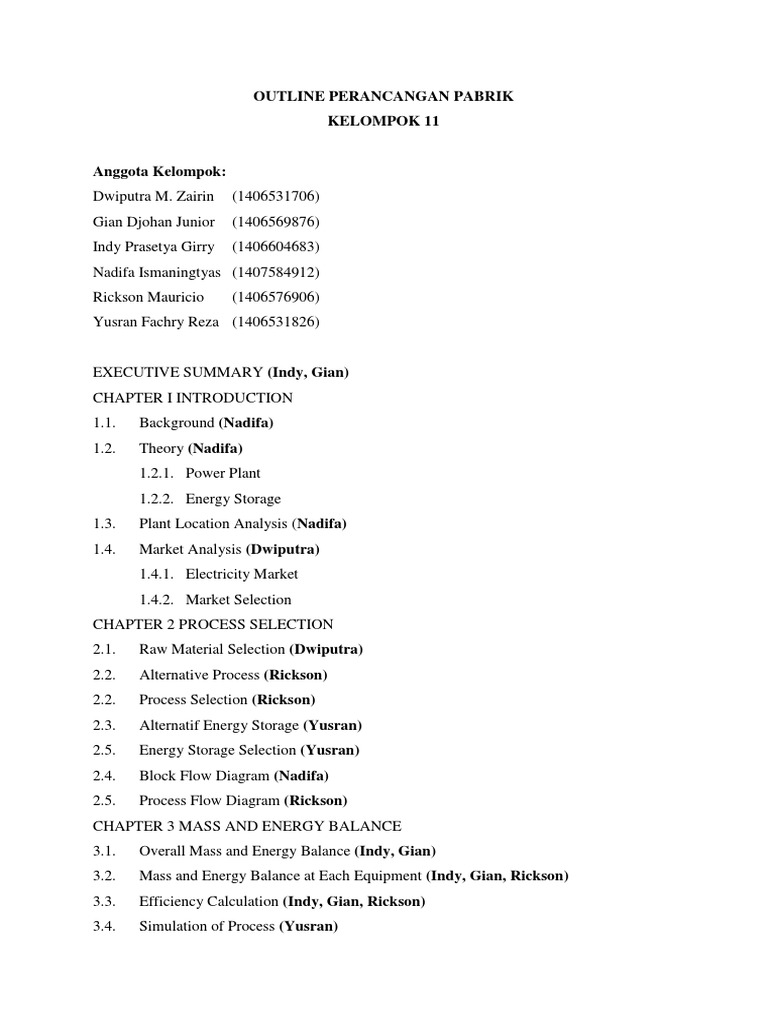 Outline for Power Plant Design | PDF