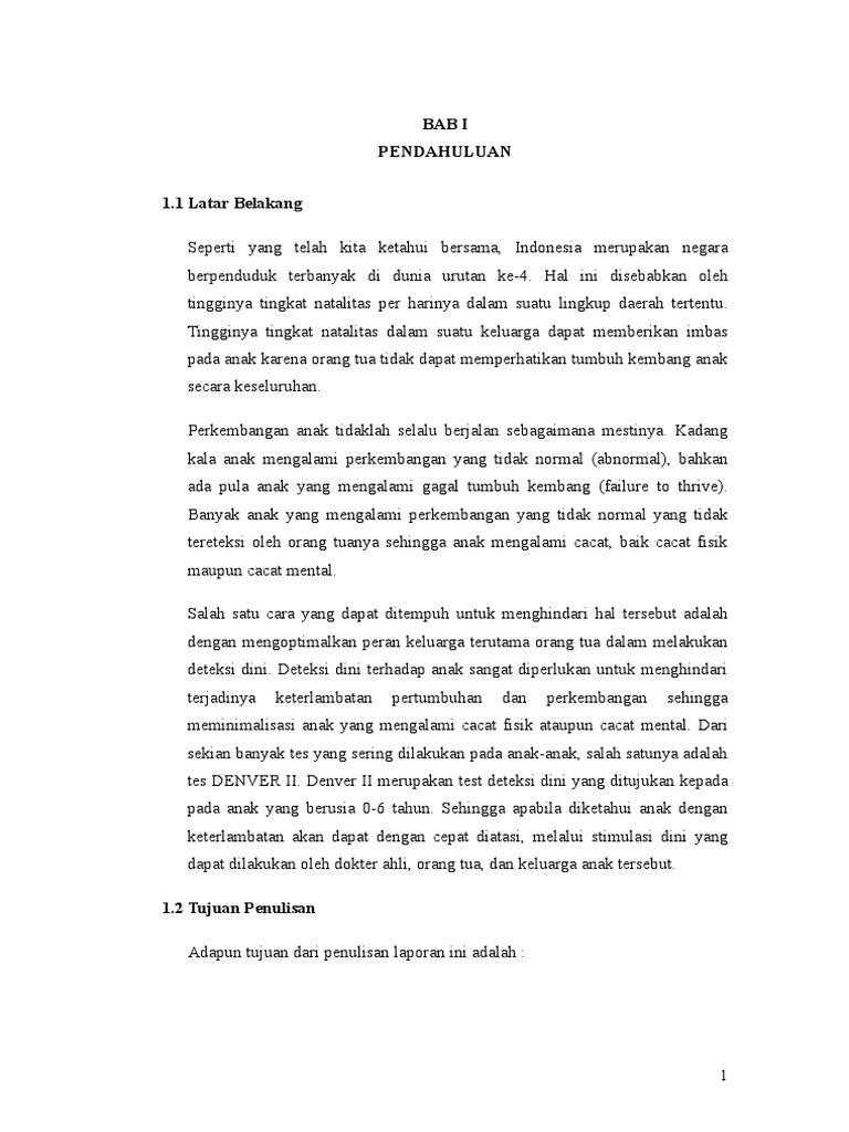 Laporan Denver II | PDF