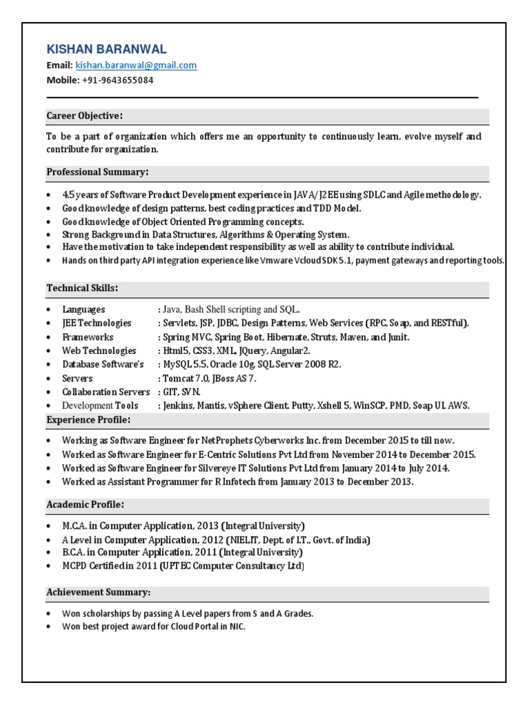 Kishan Baranwal - 136621073 | PDF | Spring Framework | Java Platform