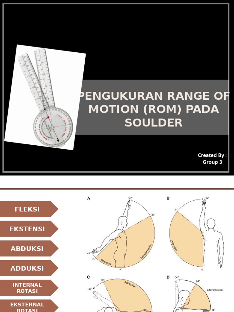 Pengukuran ROM Shoulder secara Detail | PDF
