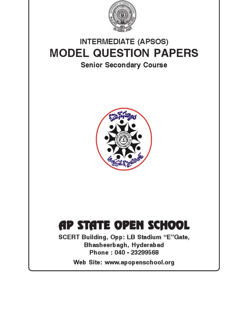 Intermediate Model Question Papers | PDF | Blood | Mars
