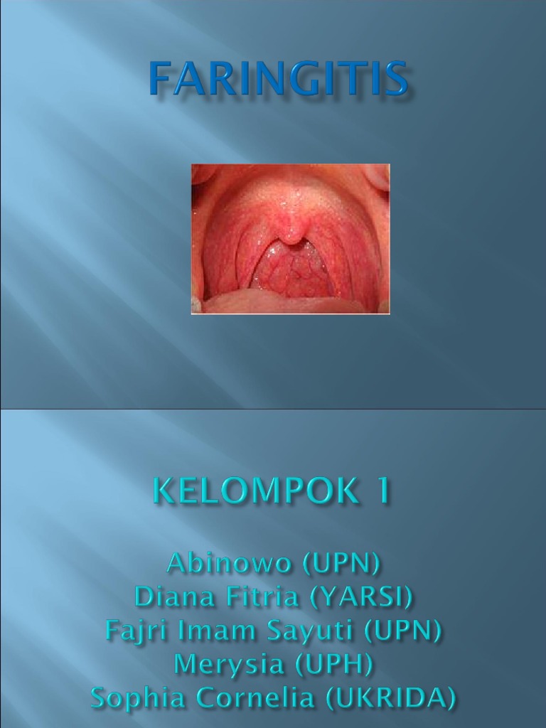 FARINGITIS | PDF | Sains & Matematika