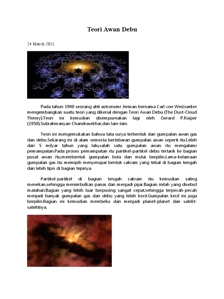 Teori Awan Debu | PDF