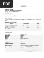 Matrimonial Resume CV | PDF