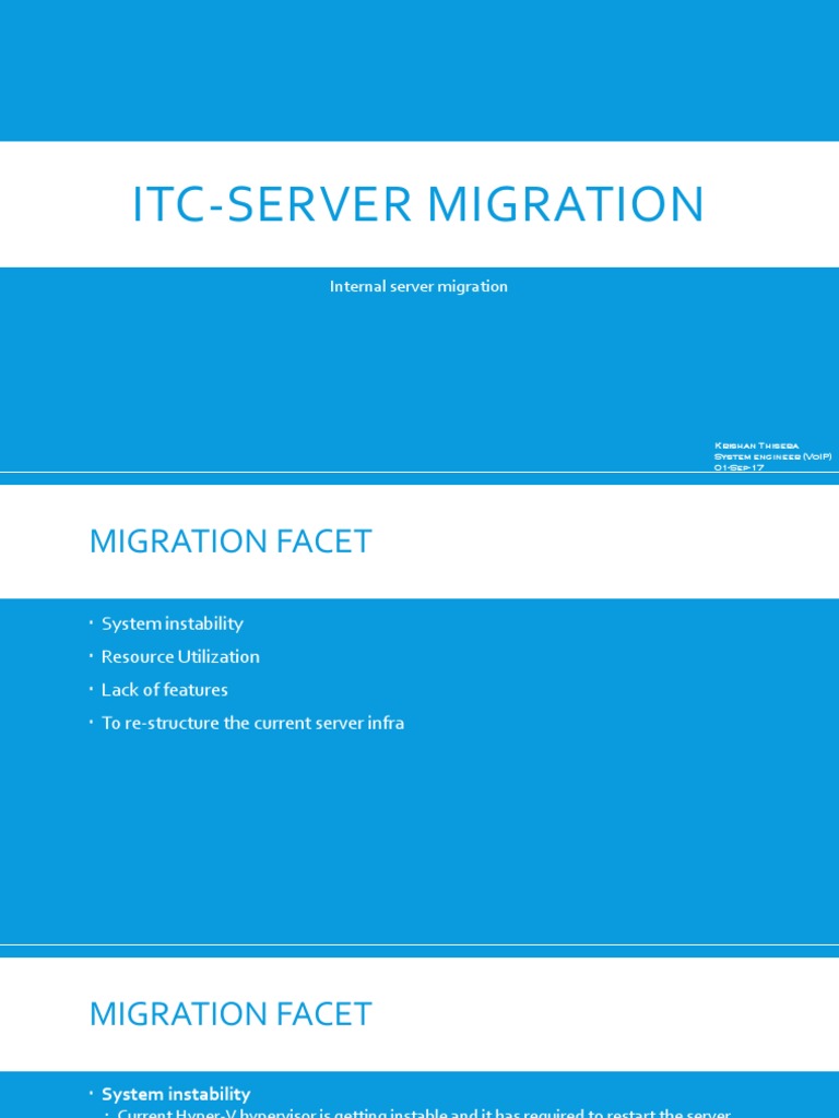 Hyper-V ESXI Server Migration | PDF | Hyper V | Virtual Machine