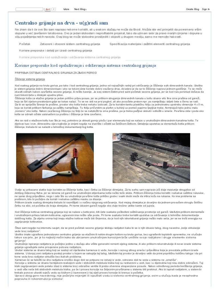 Centralno Grijanje Na Drva - U (G) Radi Sam - Korisne Preporuke Kod Opsluživanja I Održavanja ...