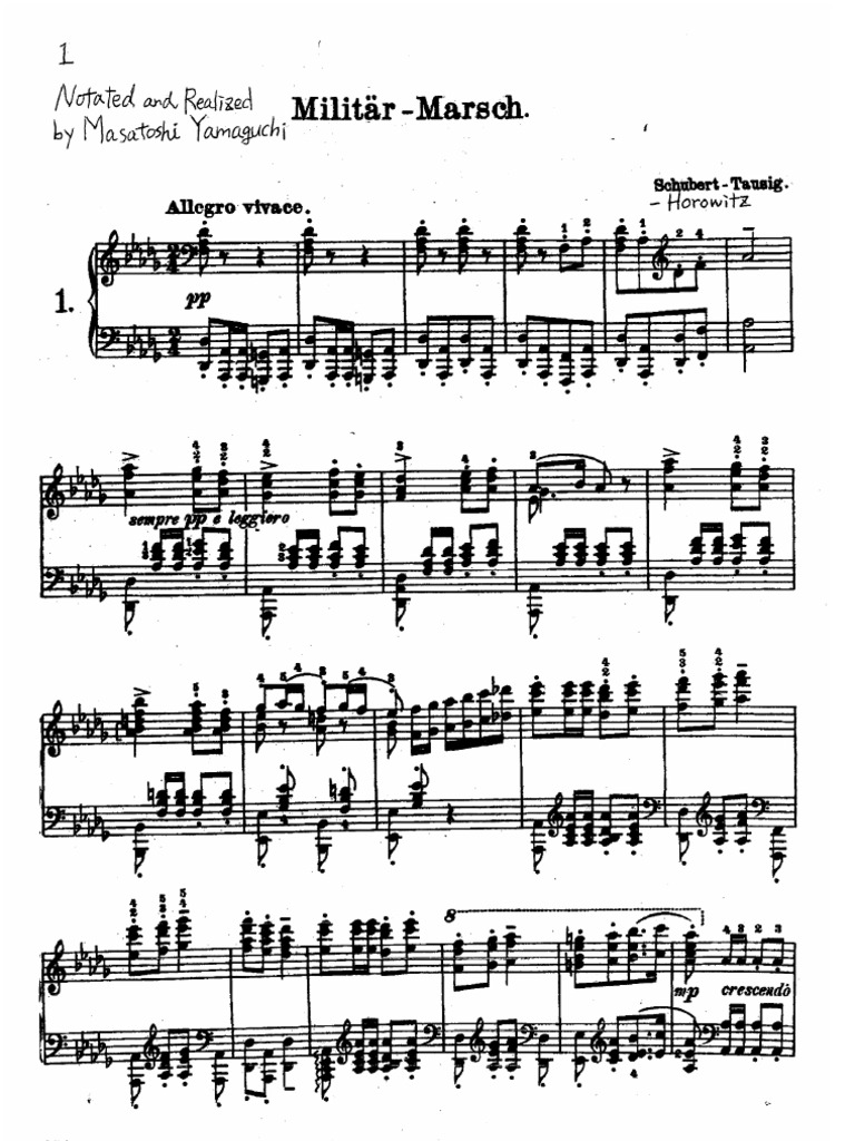 Military March Schubert | PDF