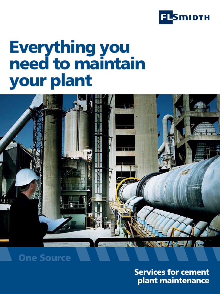 Everything You Need To Maintain Your Plant: Services For Cement Plant ...