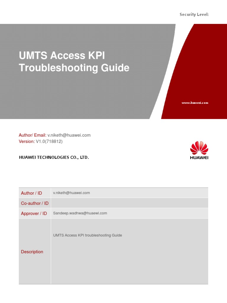 UMTS Access KPI Troubleshooting Guide - RRC | PDF | High Speed Packet Access | Asynchronous ...