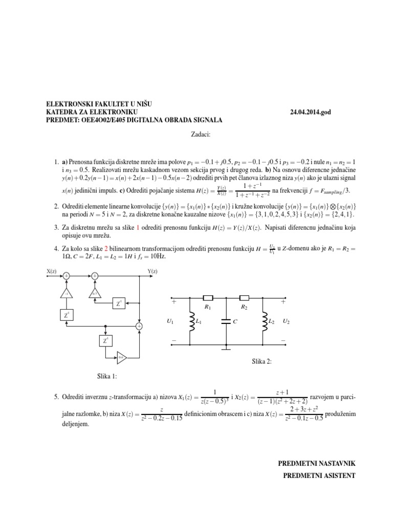 Digitalna Obrada Signala | PDF