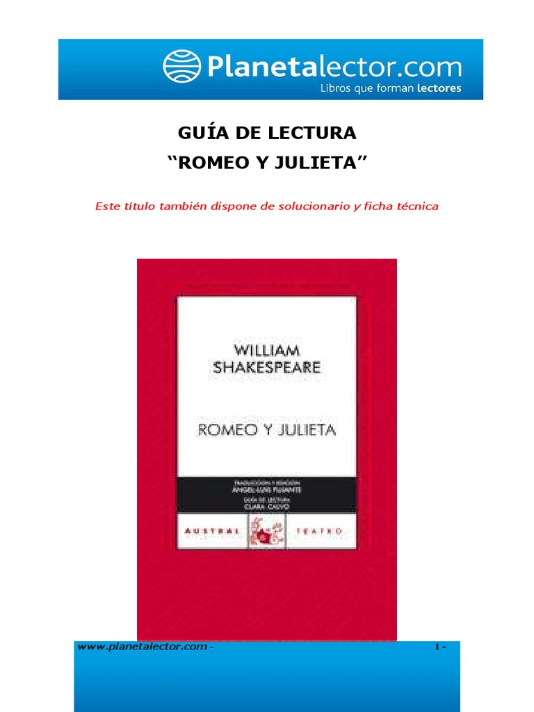 Guía Romeo y Julieta.pdf | Romeo y Julieta | Violencia