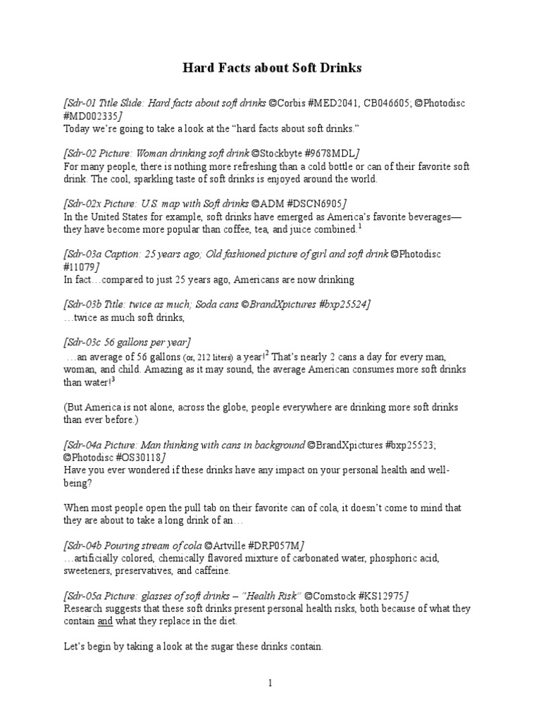 Soft Drinks - WW4VR-7C | PDF | Soft Drink | Sugar