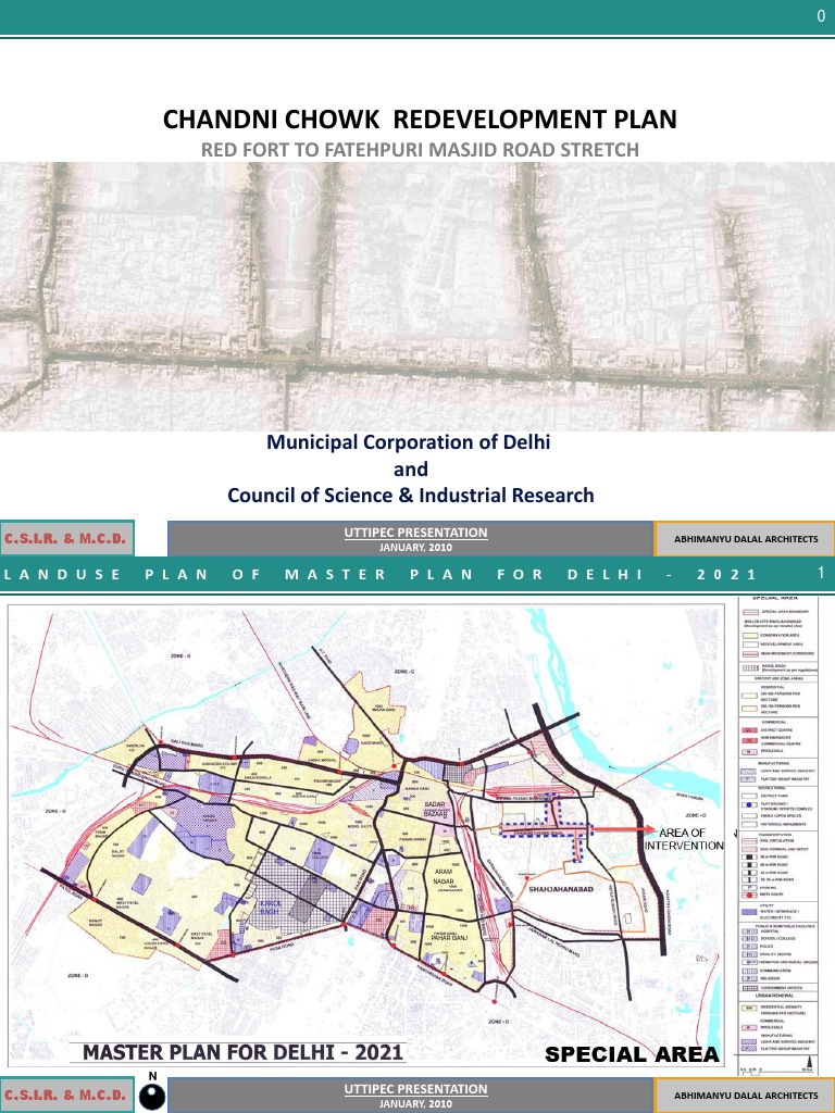 chandni chowk redevelopement plan.pdf | Land Transport | Transport