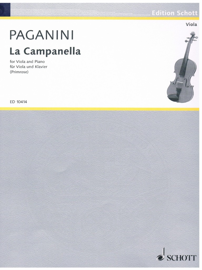 La Campanella Paganini Viola Piano PDF | PDF