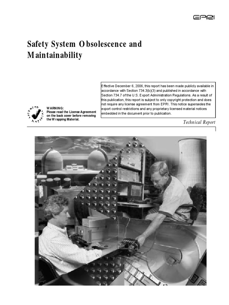 Safety System Obsolescence and Maintainability: Technical Report | PDF | Inventory | Reliability ...