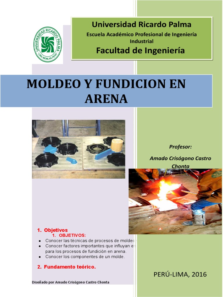 Fundición en Arena: Técnicas y Procesos | PDF | Fundición (metalurgia ...