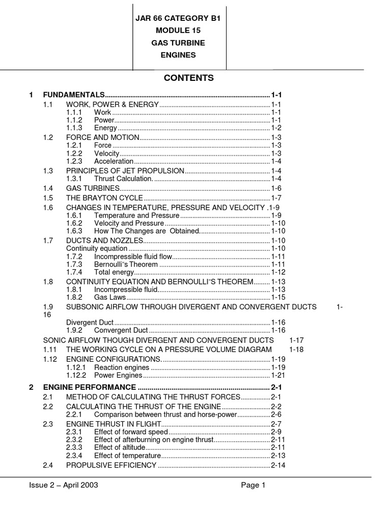 EASA Module 15: Gas Turbine Engines | PDF | Propulsion | Vehicles