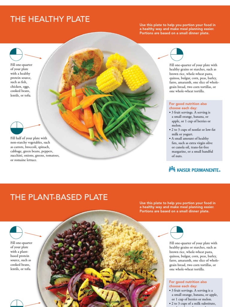 Healthy Plate | PDF | Grain | Vegetables