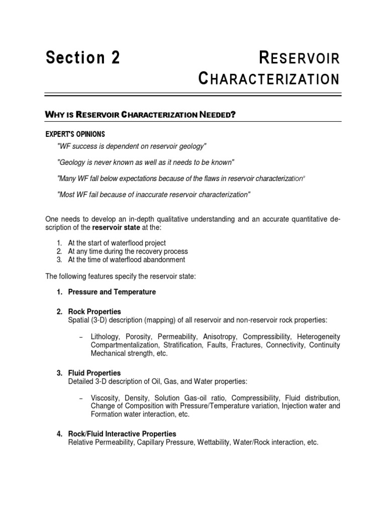 Reservoir Characterization Essentials | PDF | Petroleum Reservoir ...