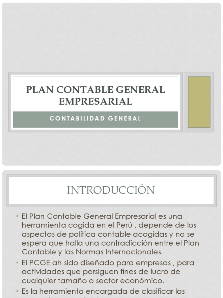 Plan Contable General Empresarial | Descargar gratis PDF | normas ...