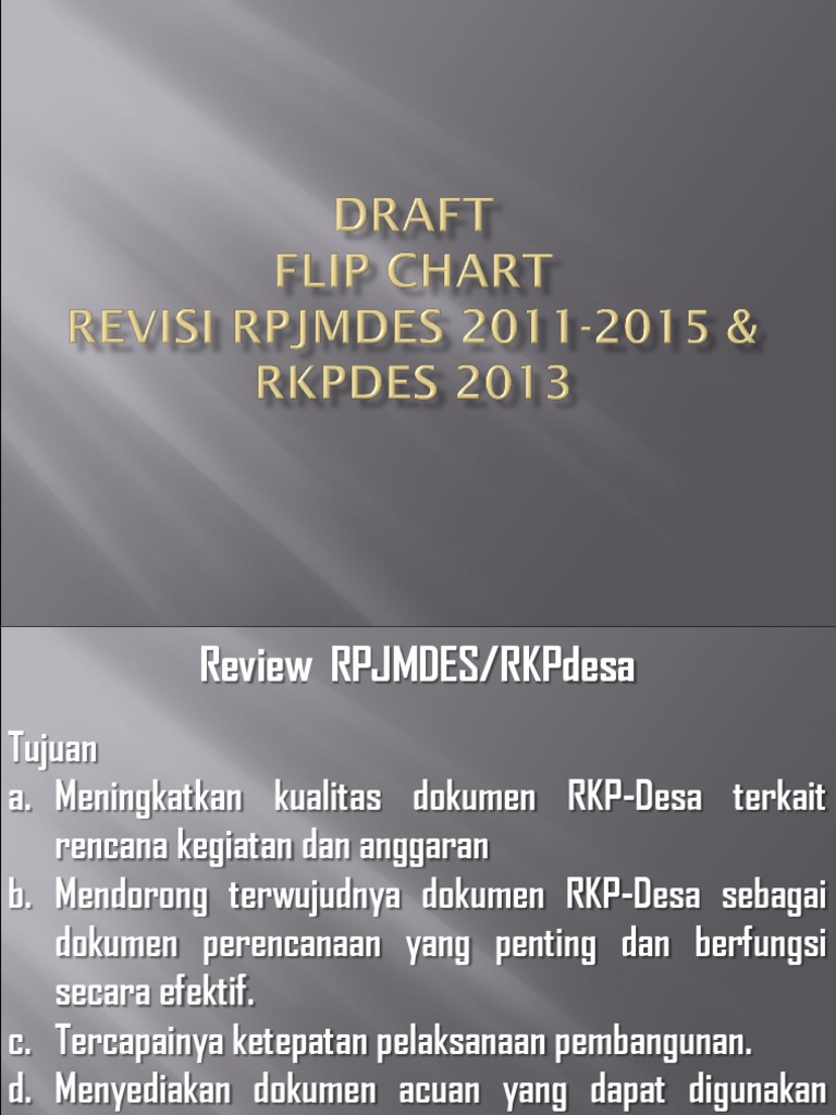 Alur Review Rkpdes | PDF | Bisnis | Sains & Matematika