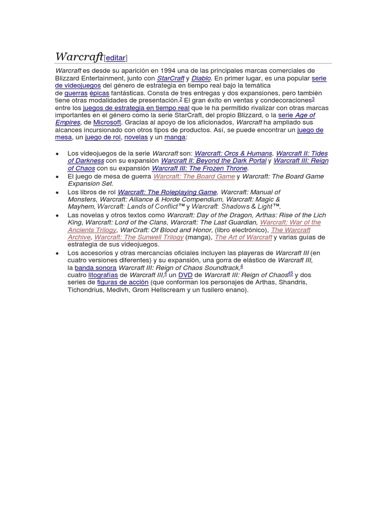 Warcraft | PDF