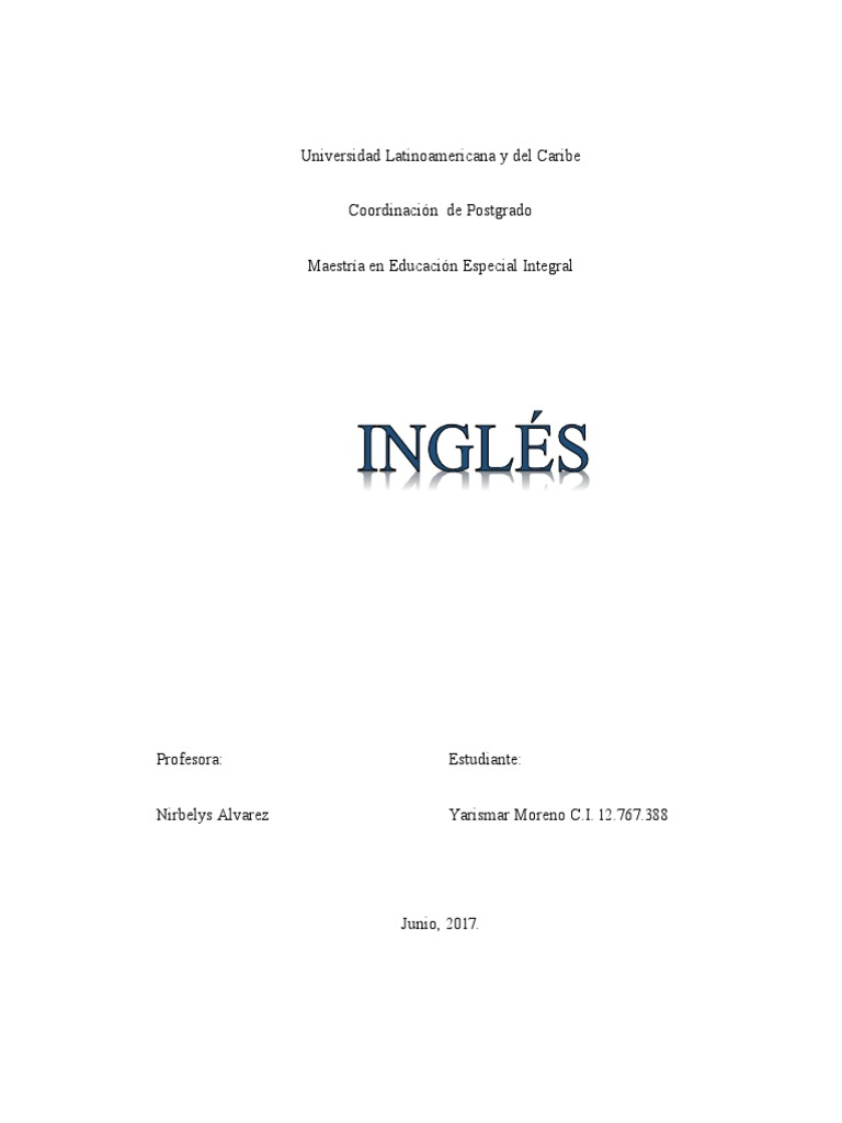 Proceso de Formación de Palabras en El Inglés | PDF | Palabra | Adverbio