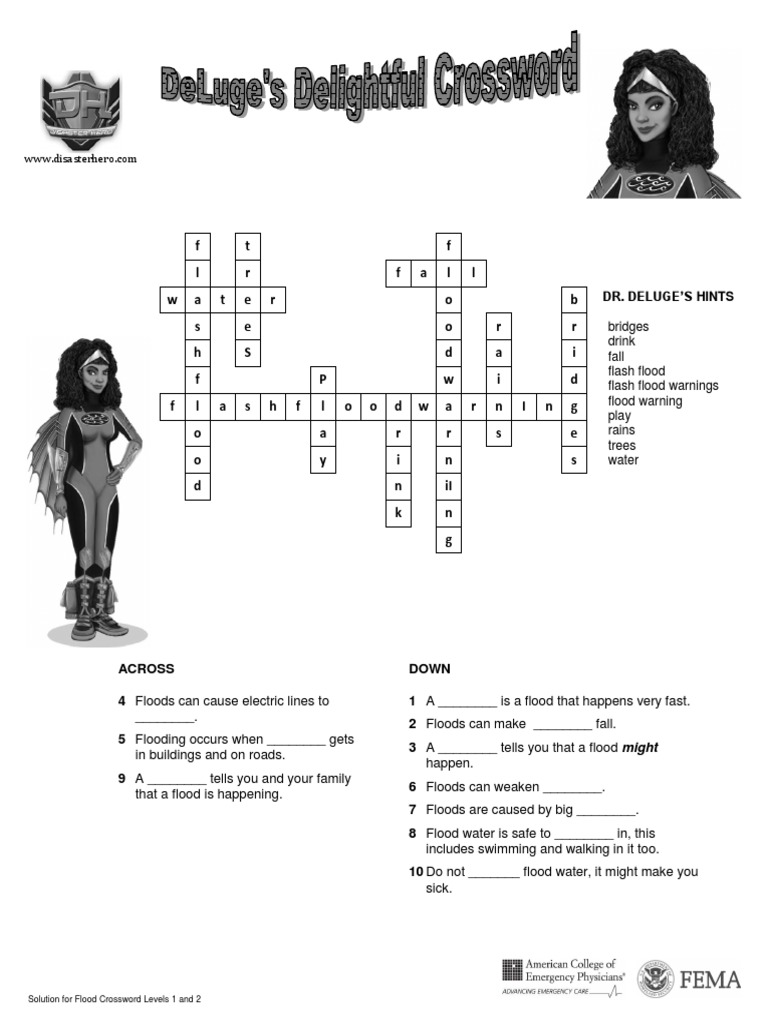 Flood Crossword Puzzle Solutions | PDF | Tropical Meteorology ...