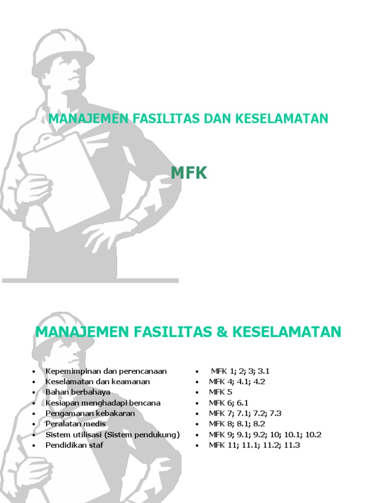 MANAJEMEN FASILITAS DAN KESELAMATAN (Slide) | PDF