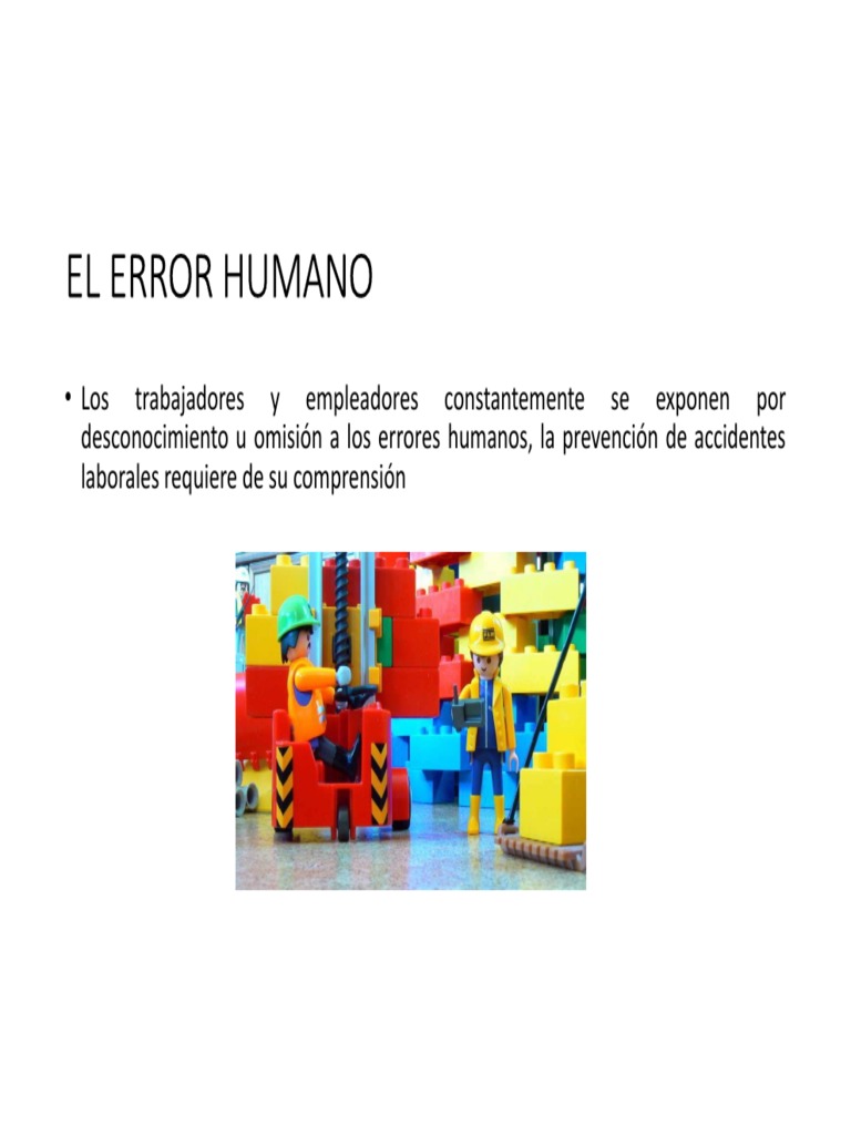 Comprendiendo el Error Humano Laboral | PDF | Cognición | Sicología