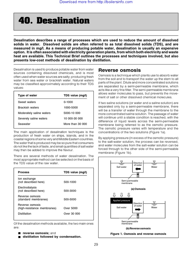 Desalination Introduction | PDF | Osmosis | Desalination