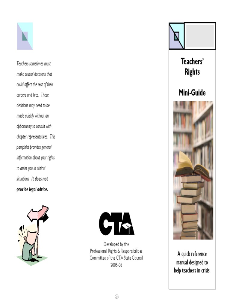 Teachers' Rights Mini-Guide: Provide Legal Advice | PDF | Complaint ...