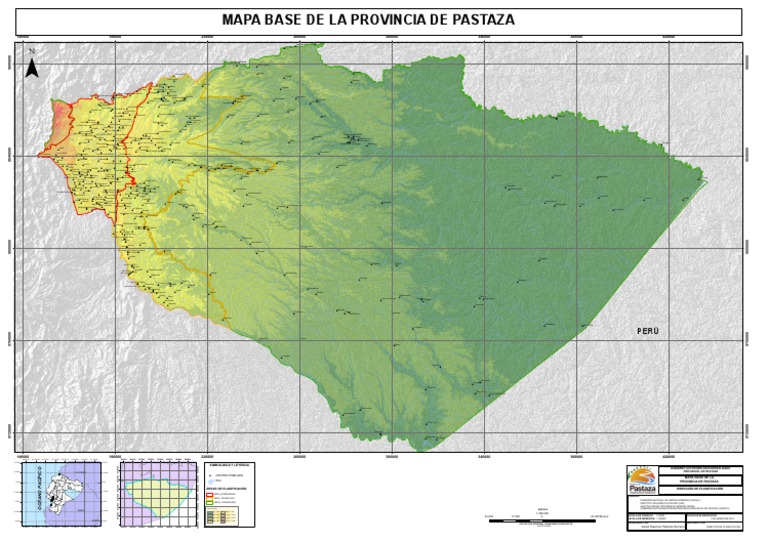 Mapa Base de La Provincia de Pastaza | PDF