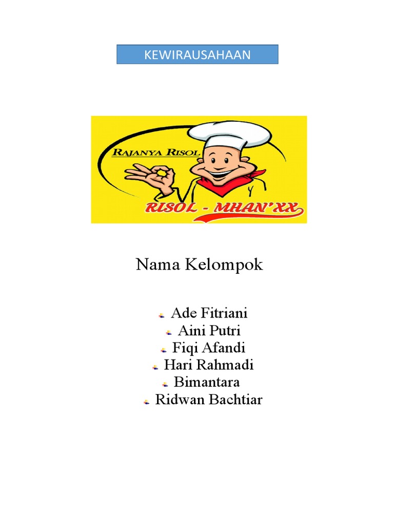 Laporan Hasil Penjualan Risol | PDF