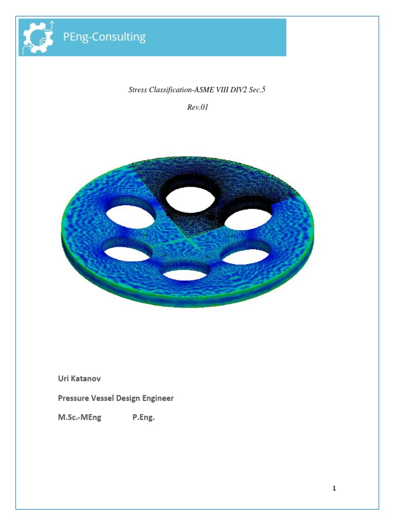 Stress Classification ASME DIV2 Sec5 V1 | PDF | Stress (Mechanics ...