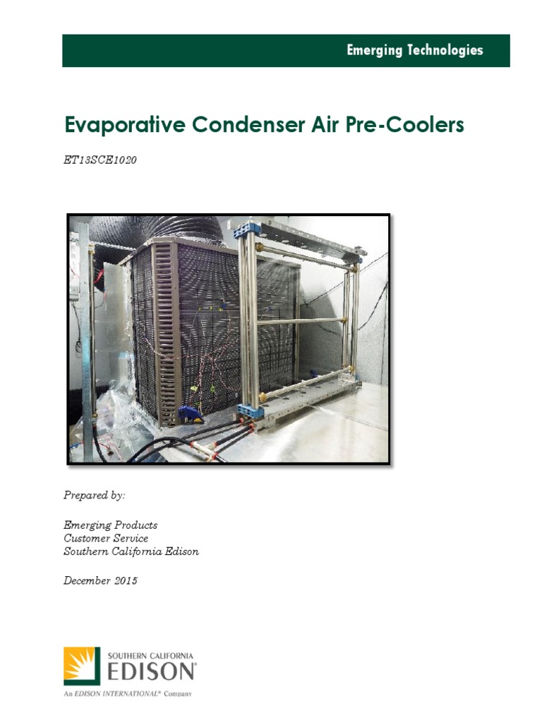Evaporative Pre Cooler | PDF | Air Conditioning | Hvac