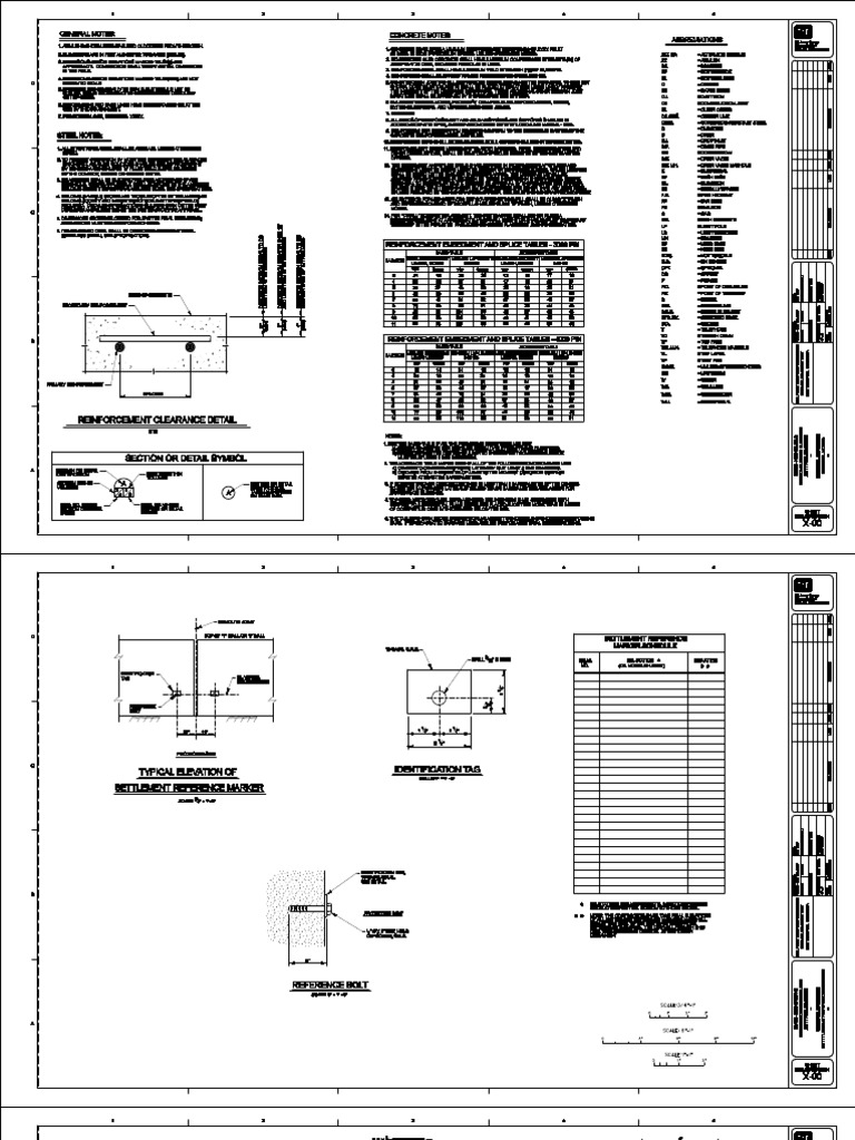 General Notes: Concrete Notes: Abbreviations: Reinforcement Clearance ...