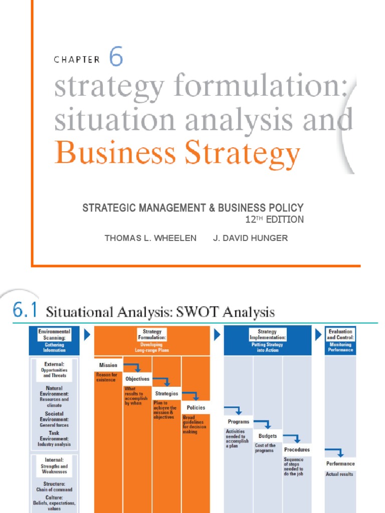 Strategic Management & Business Policy: Thomas L. Wheelen J. David ...
