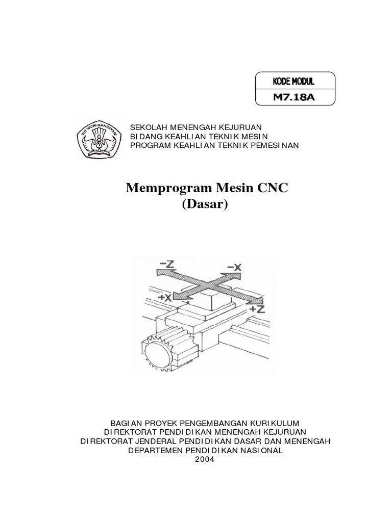 Cara Memprogram Mesin-Cnc-Dasar PDF | PDF
