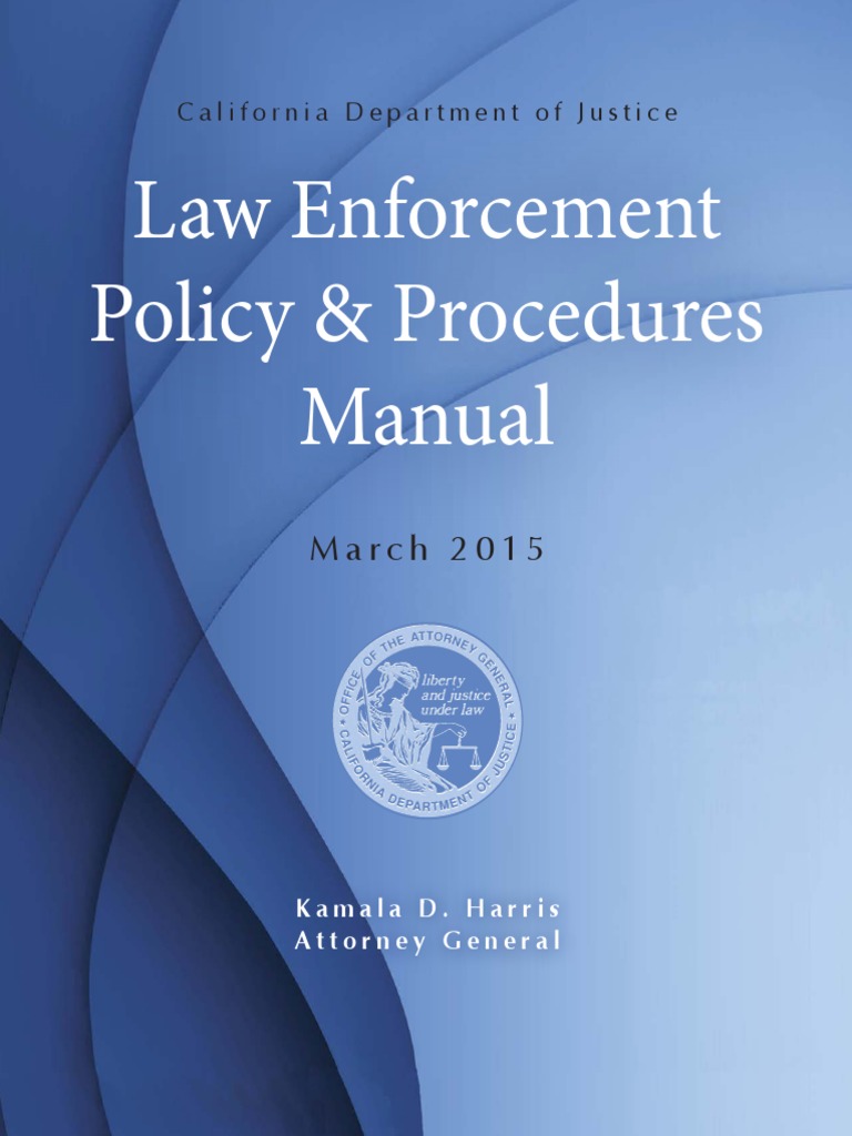 Doj Law Enforce Policy Procedures Manual | PDF | Concealed Carry In The ...