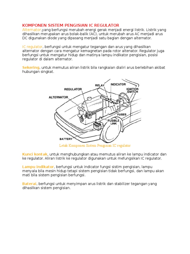 Komponen Sistem Pengisian Ic Regulator | PDF