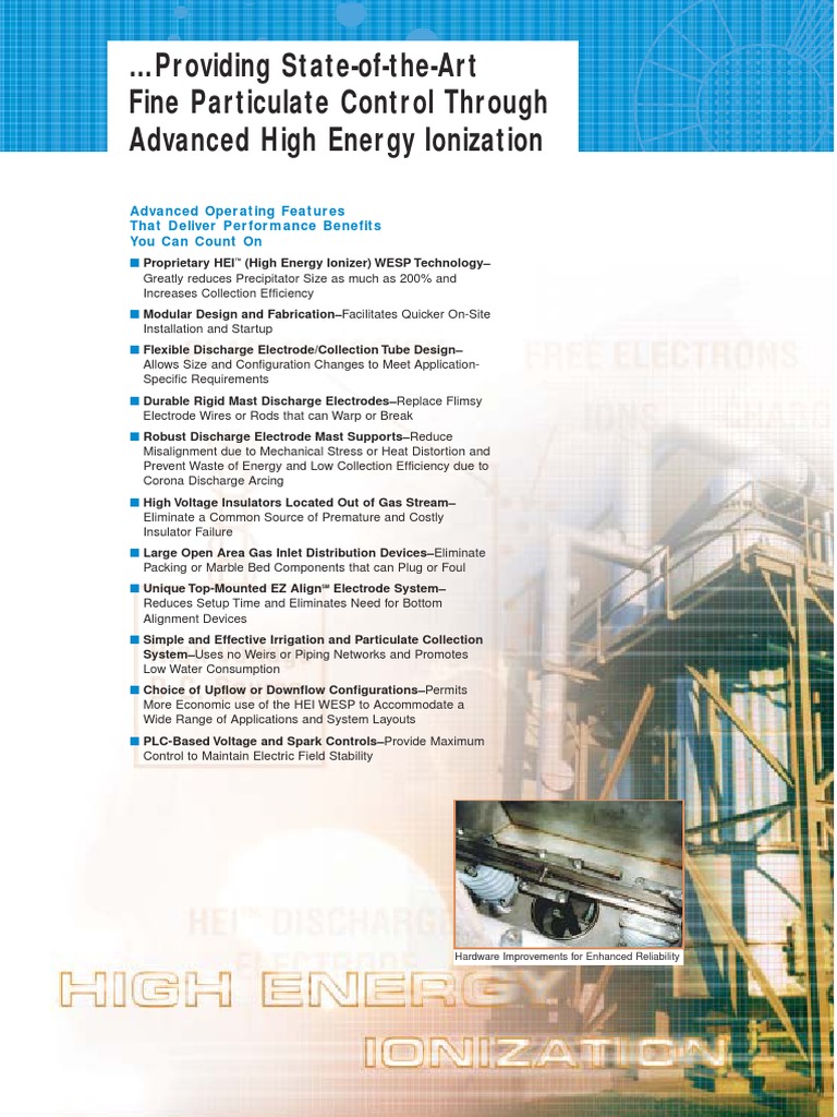 WESP Brochure | PDF | Particulates | Vacuum Tube