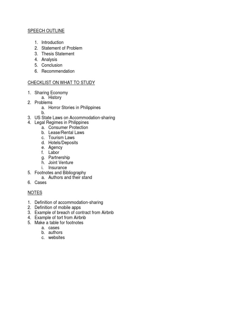 Thesis - Defense Speech Notes | PDF