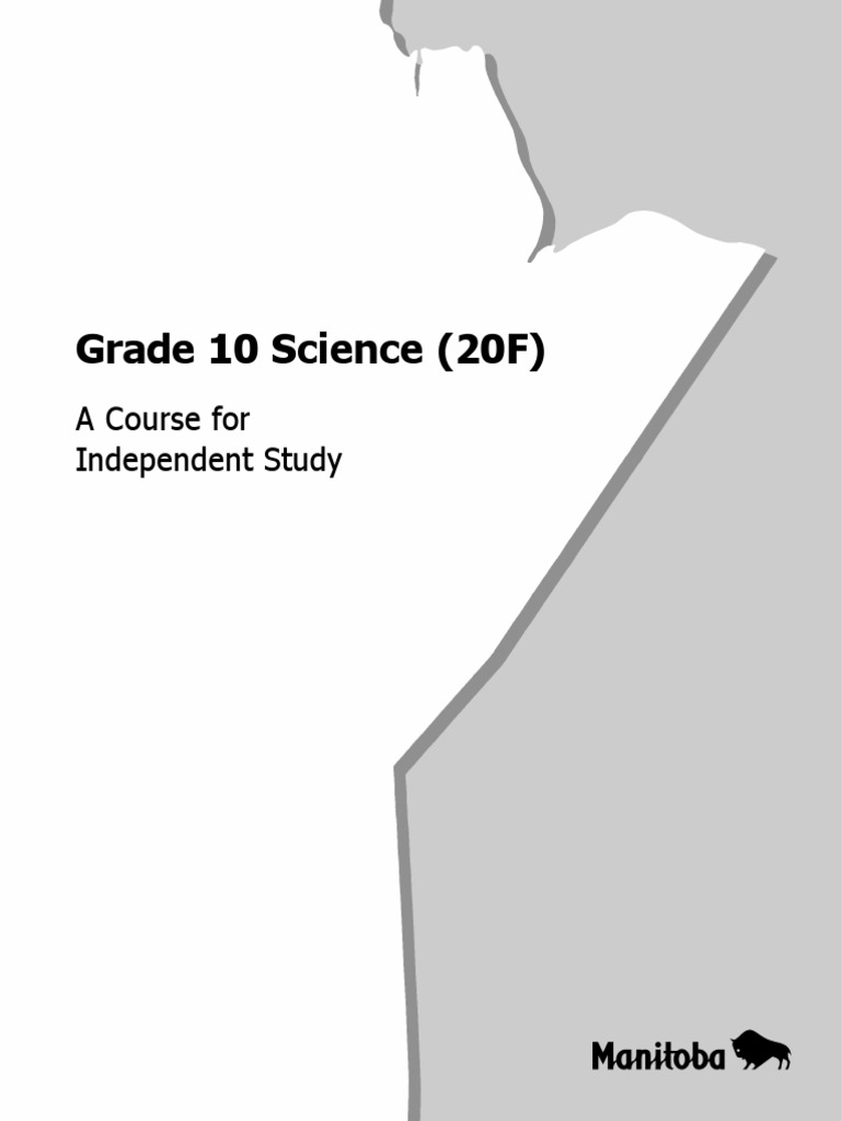 Grade 10 Science 20F A Course For Independent Study PDF
