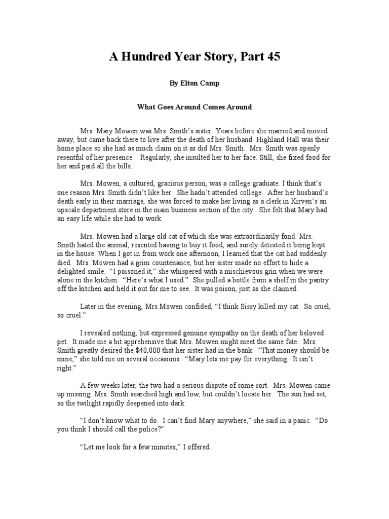 A Hundred Year Story, Part 45 | PDF | Poetry | General Fiction