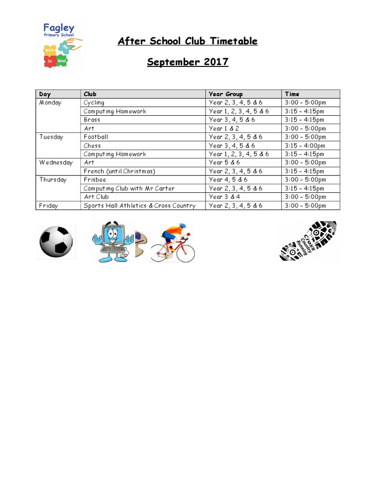 TIMETABLE For Website | PDF