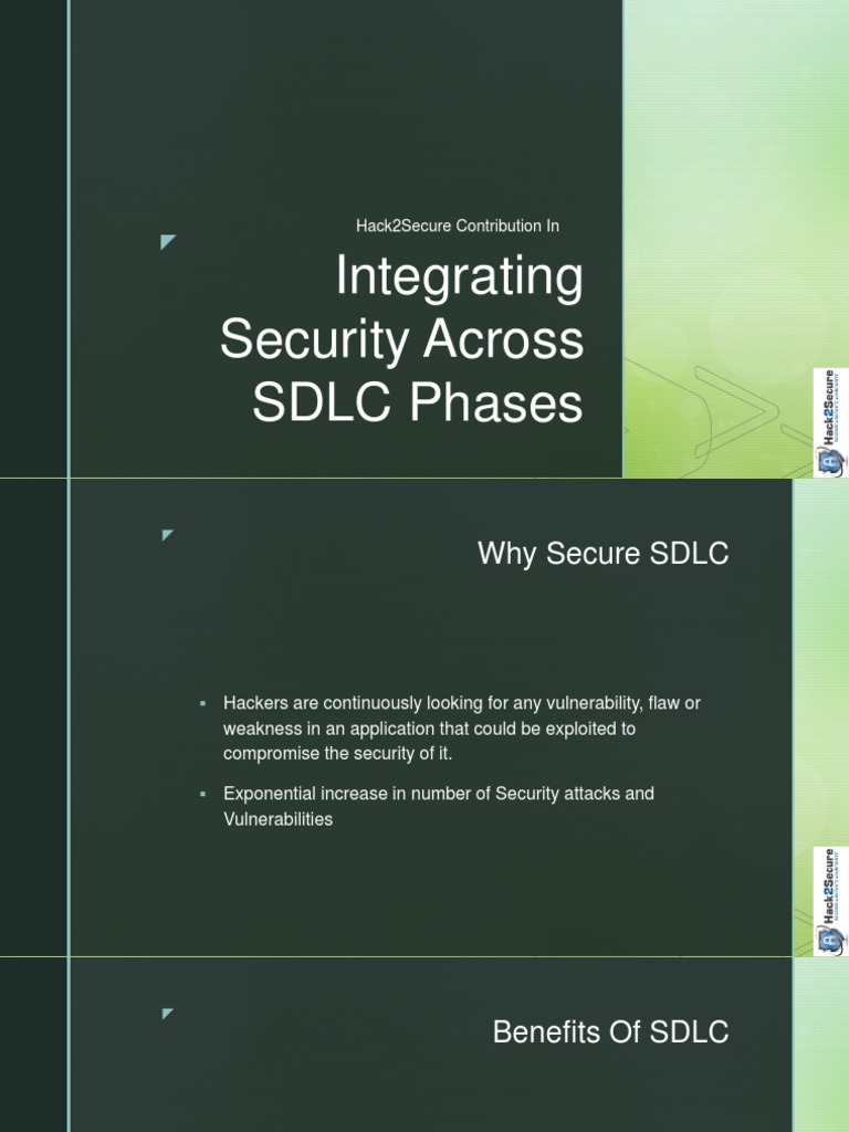 Integrating Security Across SDLC Phases | PDF | Vulnerability ...