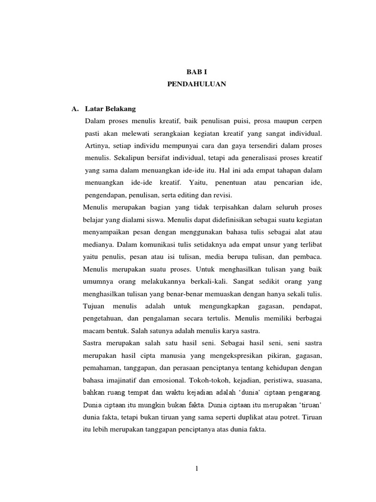 Makalah Menulis Kreatif 1 | PDF | Karier & Perkembangan | Filsafat